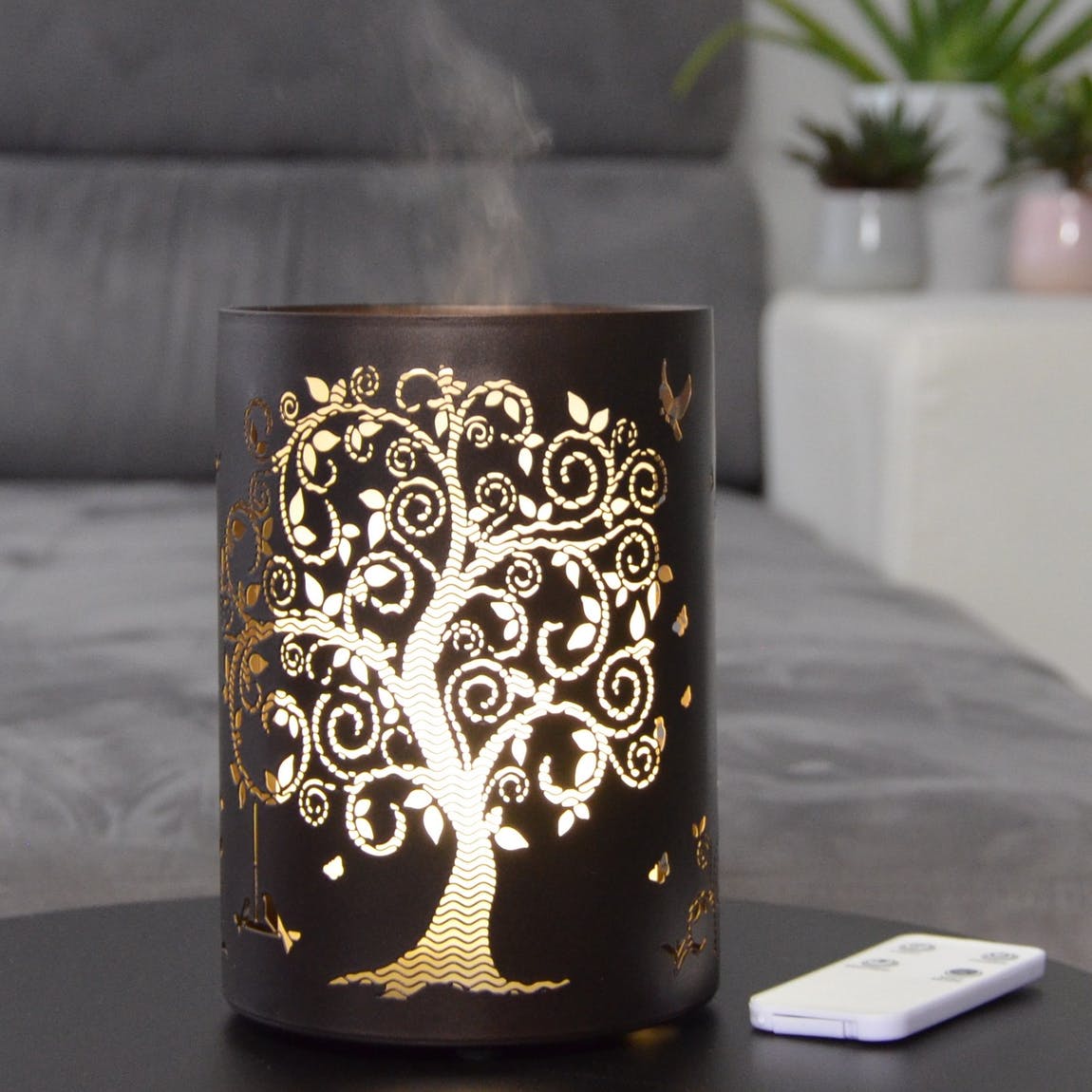 Diffuser i metall - Livets träd - Vita – Butik Mystik